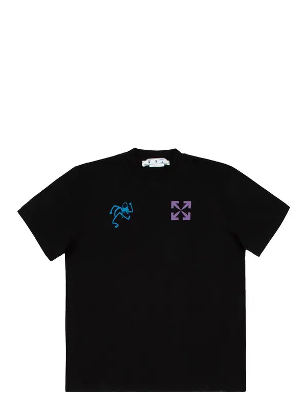 Off-White 90s Liquid Over Short-sleeve Tee /blue - Black