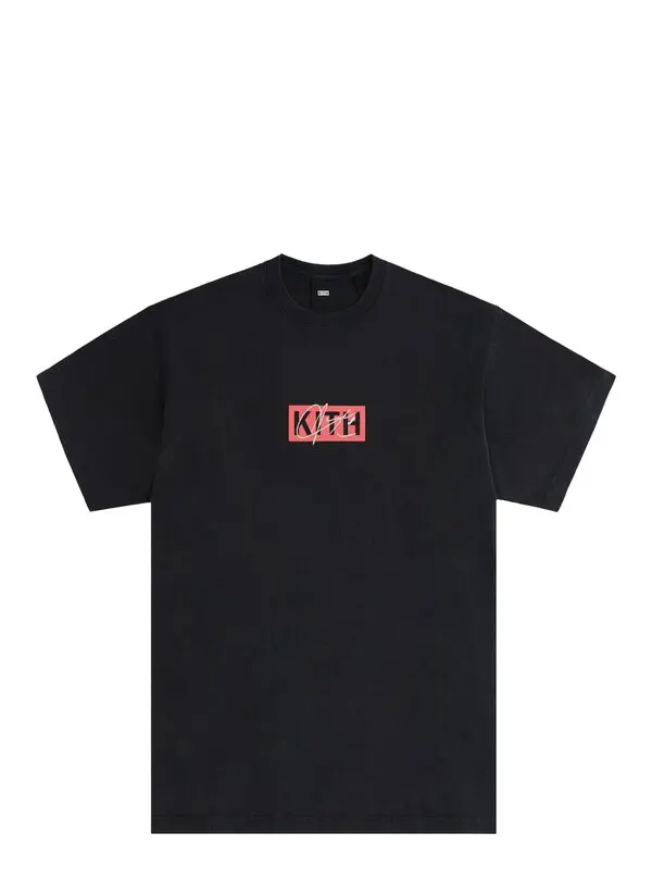 Kith For Aaliyah Classic Logo Vintage Tee - Black