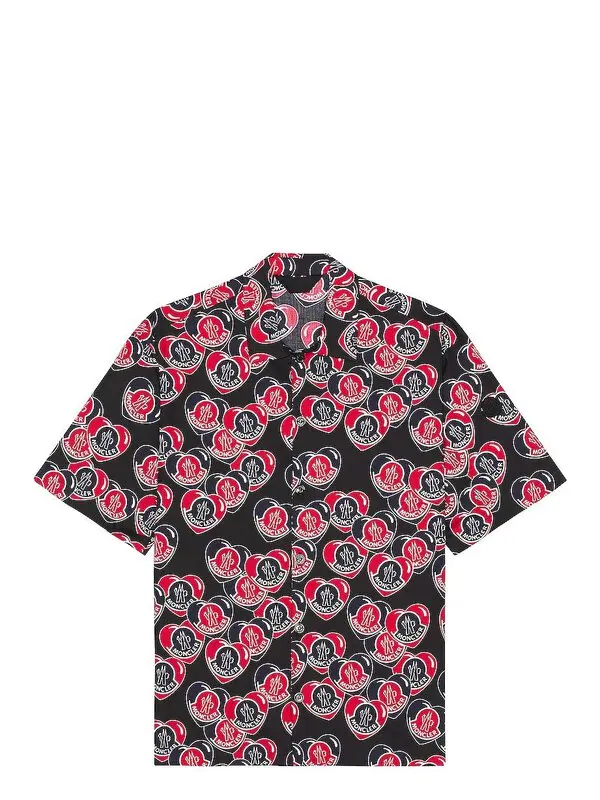 Moncler Shirt In Red - Multi