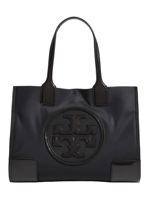 Tory Burch Mini Ella Patent Nylon Tote - Black