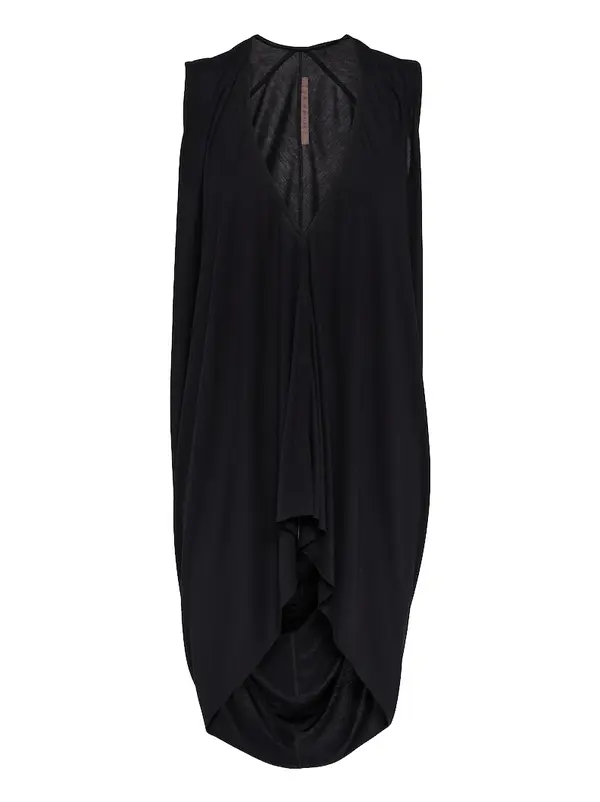 Rick Owens Draped Jersey Top - Black
