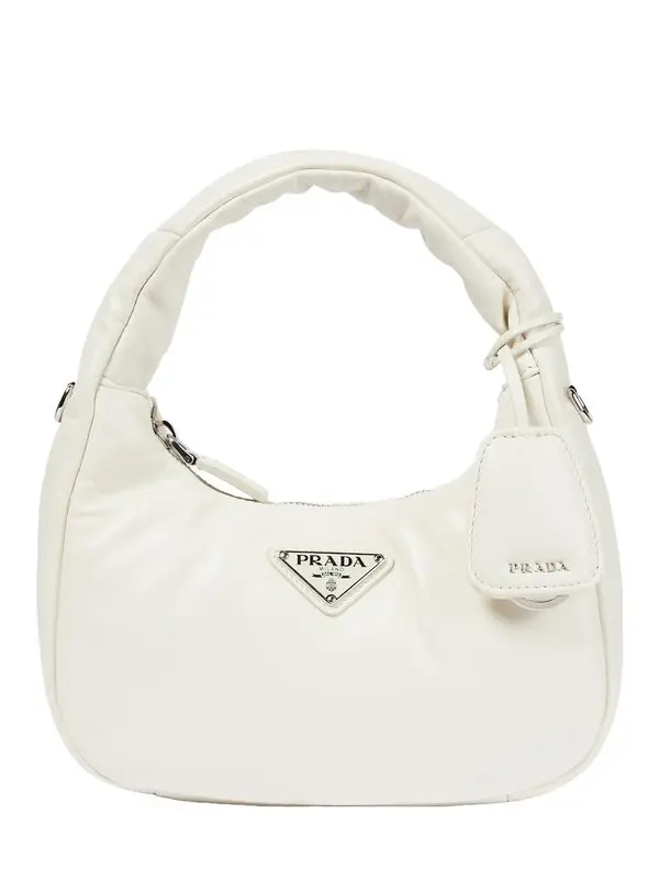 Prada Mini Leather Tote - White