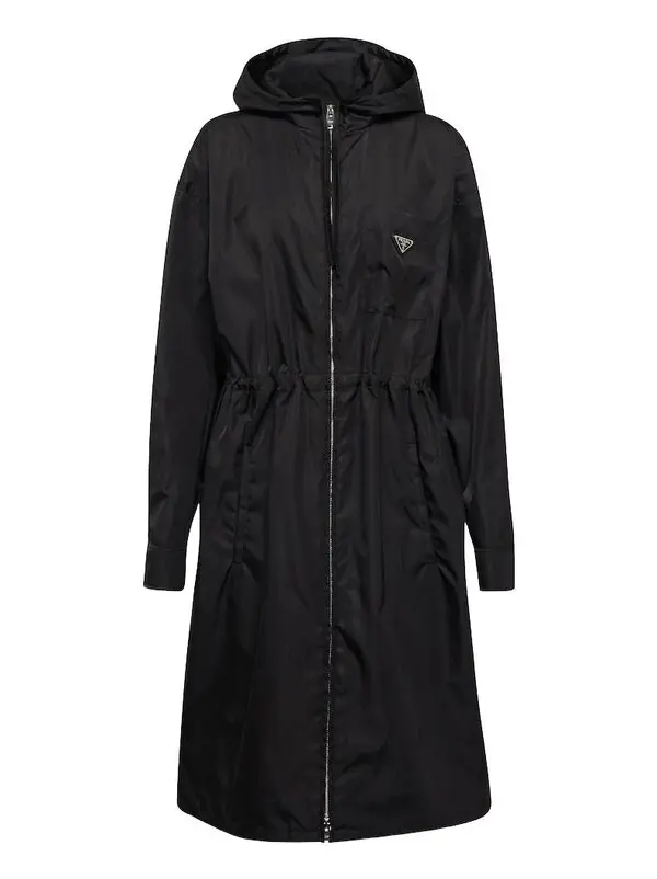 Prada Re-nylon Coat - Black