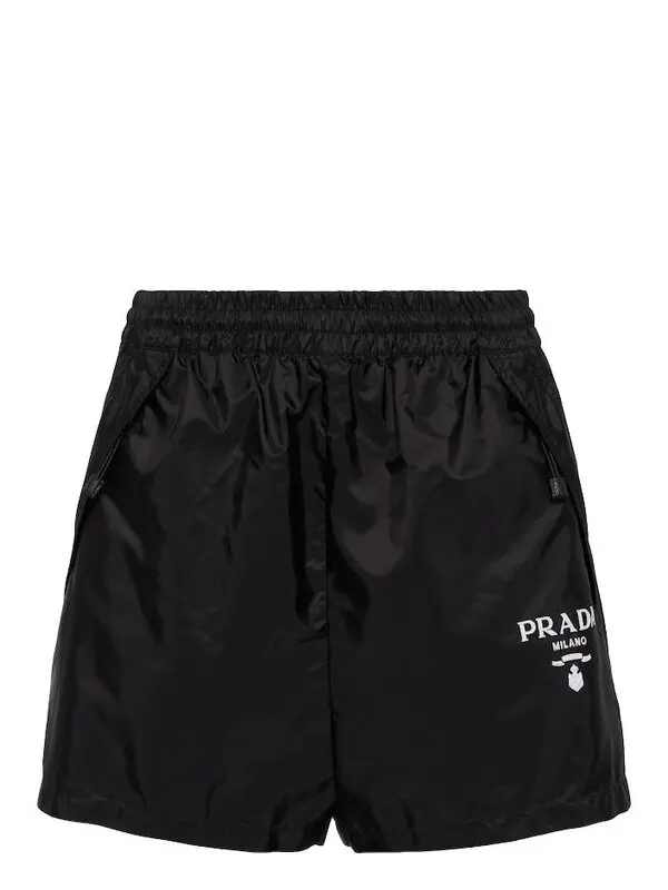Prada Re-nylon High-rise Shorts - Black