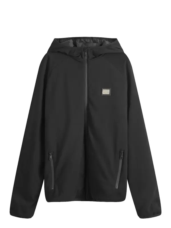 Dolce & Gabbana Technical Jersey Windbreaker - Black
