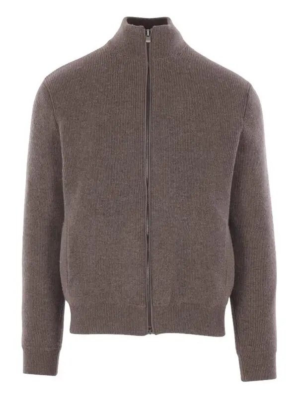 Agnona Padded Bomber Jacket - Beige Cumin