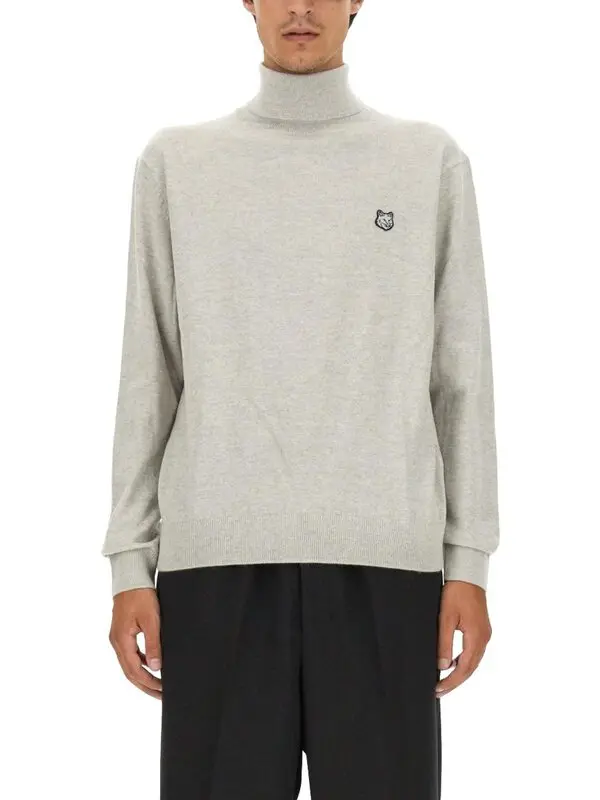 Maison Kitsuné Fox Patch Jersey - Grey
