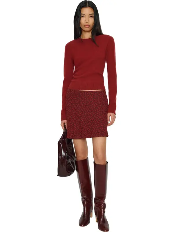 REFORMATION Brandy Mini Skirt - Red