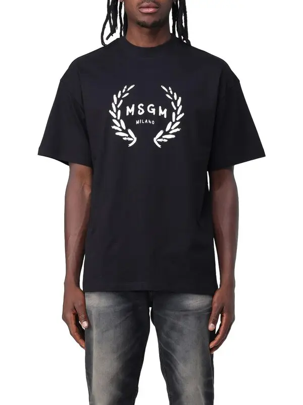 MSGM Cotton T-shirt - Black
