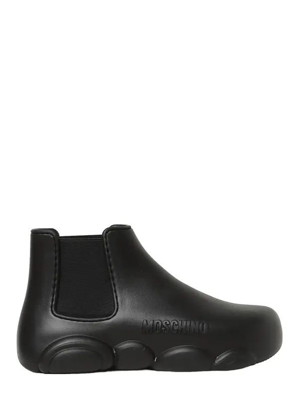 Moschino Rubber Ankle Boots - Black