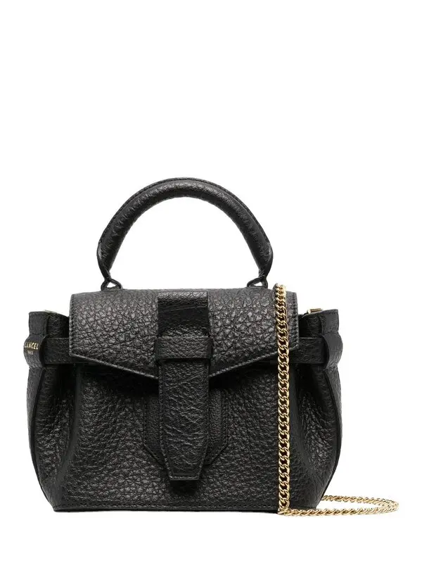 LANCEL Small Charlie Leather Bag - Black