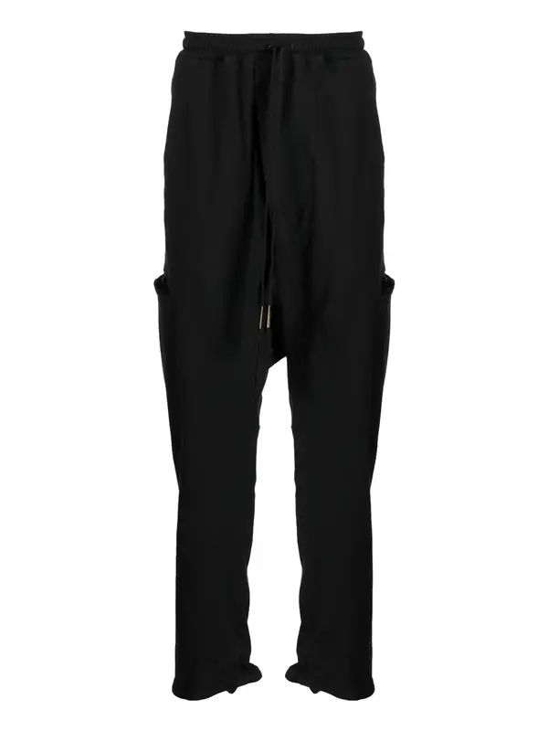 Boris Bidjan Saberi Drawstring Track Pants - Black