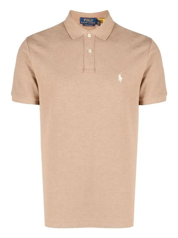 Polo Ralph Lauren Logo-embroidered Short-sleeve Polo - Brown