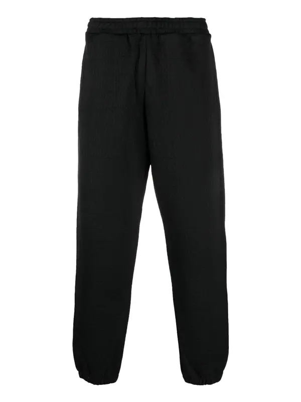 Moschino Logo-pattern Elasticated-waistband Track Pants - Black