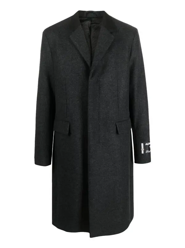 Acne Studios Single-breasted Tailored Coat - Grey