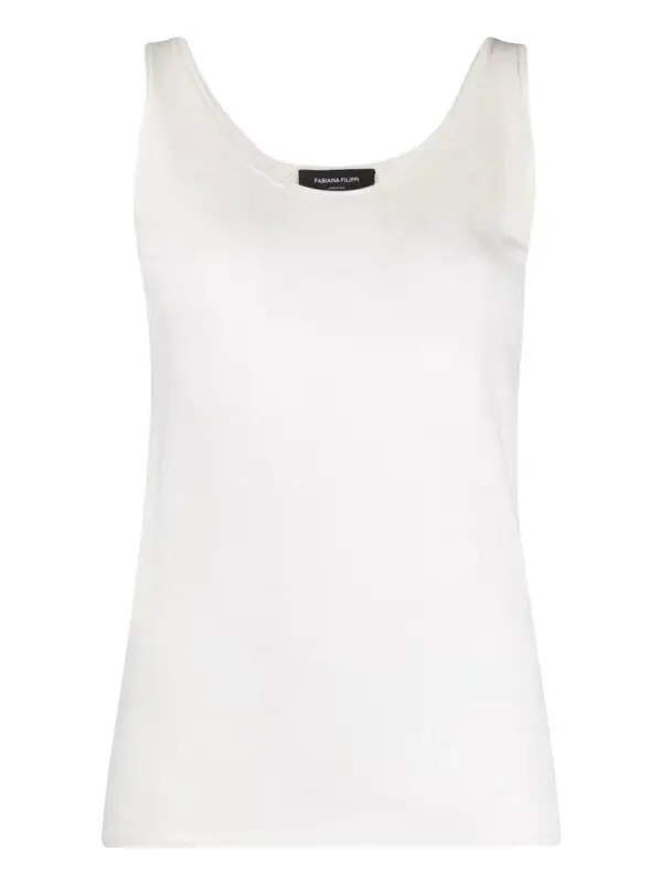 Fabiana Filippi Wool-blend Tank Top - White