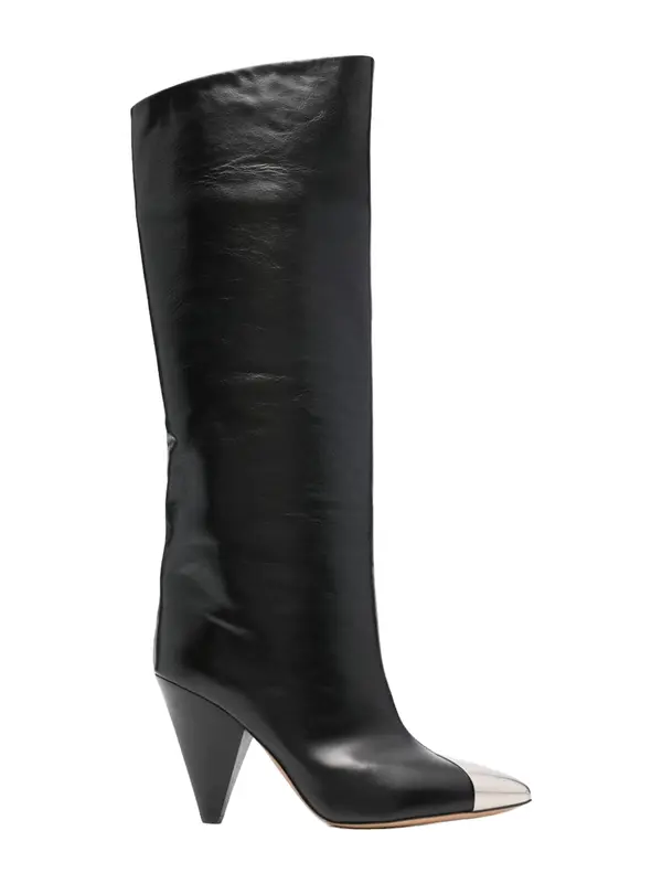 Isabel Marant Lilezio 95mm Leather Knee-high Boots - Black