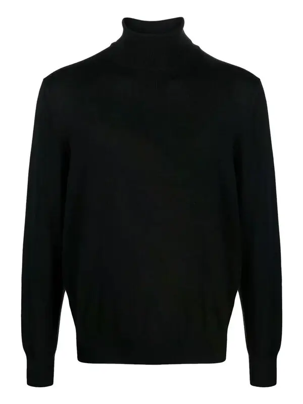 FILERIA Roll-neck Virgin-wool Jumper - Black