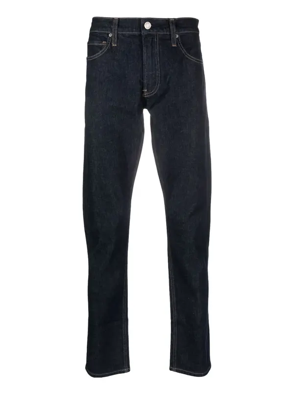 Calvin Klein Patch Slim-cut Jeans - Blue