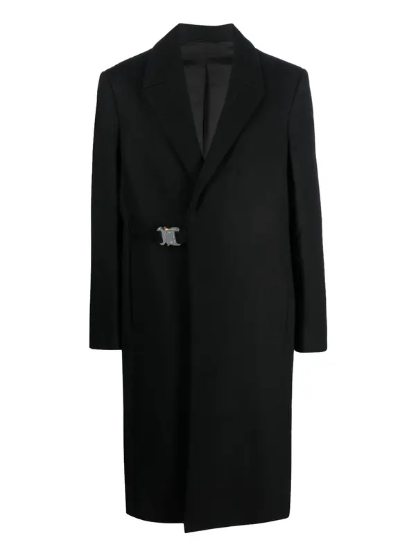 1017 Alyx 9sm Buckled Wool-blend Coat - Black