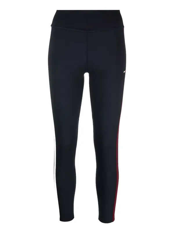 Tommy Hilfiger Sport 7/8 Tape-detail Leggings - Blue
