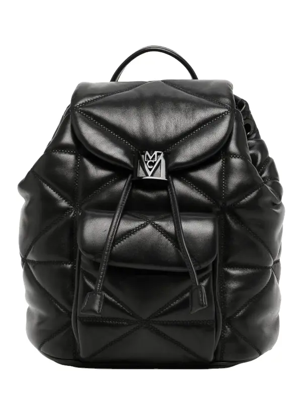 Mcm Mini Quilted Backpack - Black