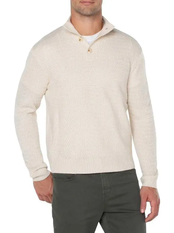 LIVERPOOL Mock Neck Sweater - Cream