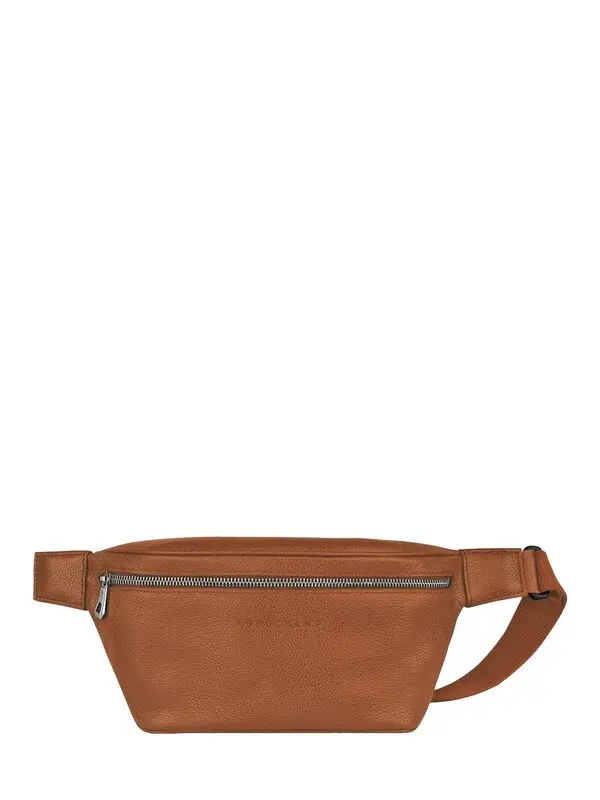 Longchamp Le Foulonné Leather Belt Bag - Caramel