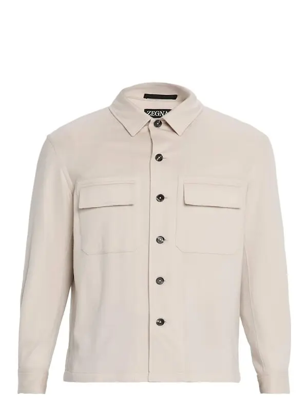 Zegna Oasi Cashmere Overshirt - White