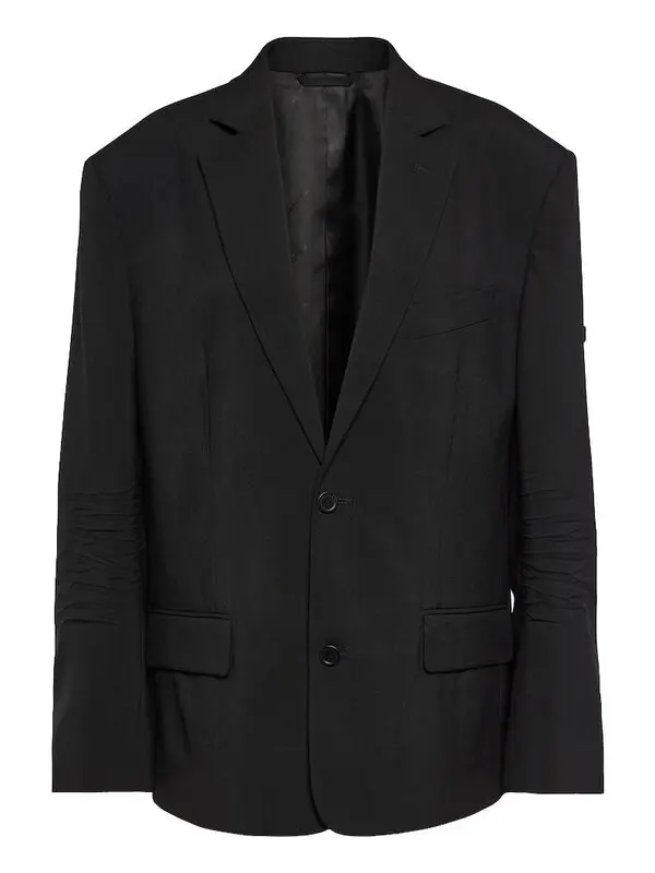 Balenciaga Wool Blazer - Black