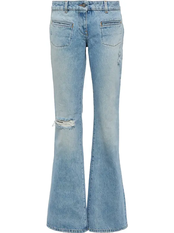 Palm Angels Flared Jeans - Blue