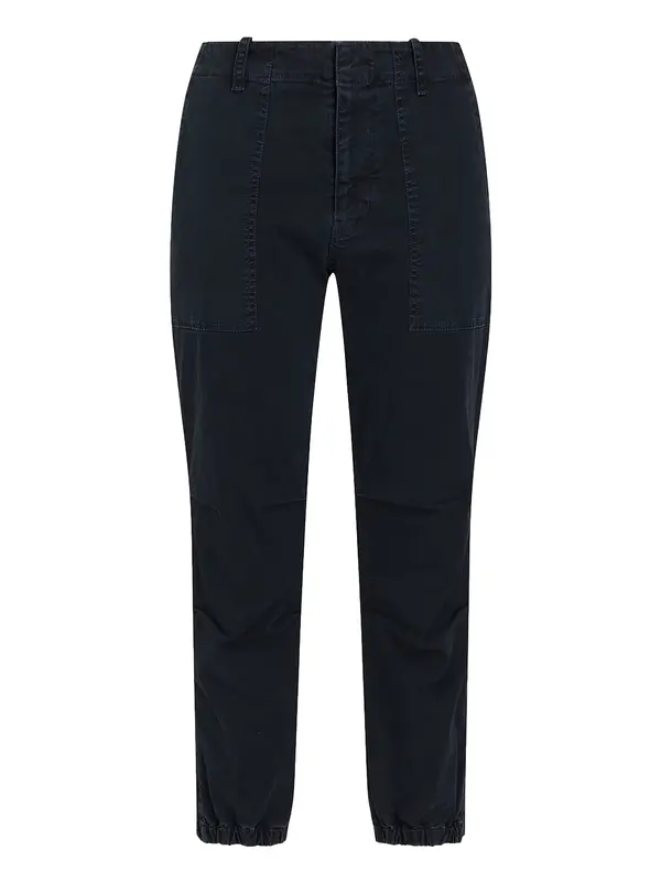 NILI LOTAN Paris Cropped Tapered Pants - Midnight Blue