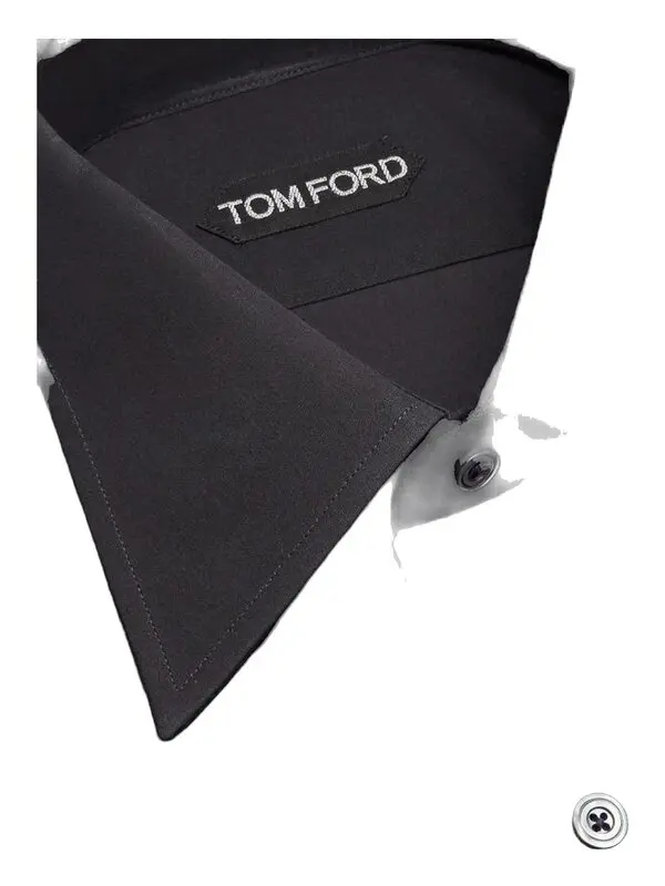 TOM FORD Apos;s Cotton Dress Shirt - Black