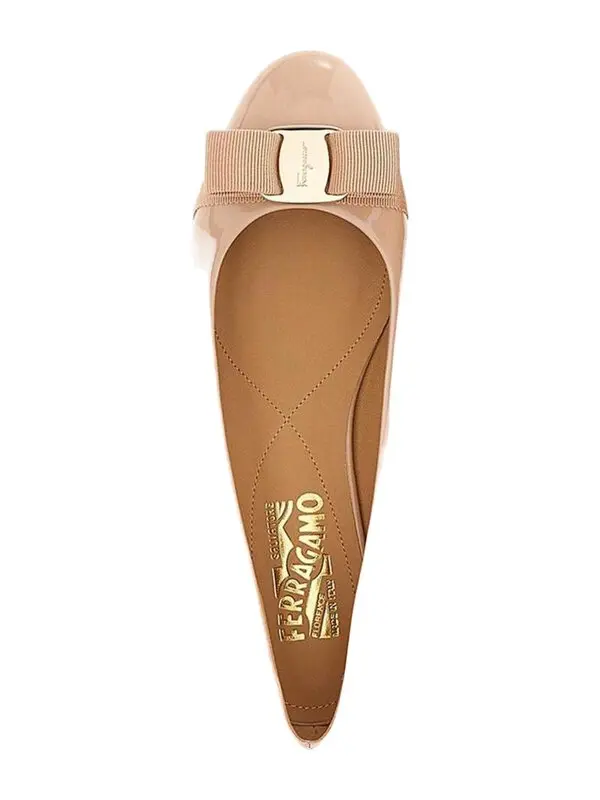 FERRAGAMO Varina Ballerina Flats - Amaretti