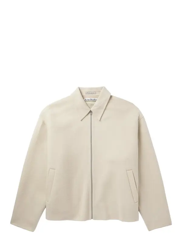 Acne Studios Doverio Wool-flannel Jacket - Neutrals