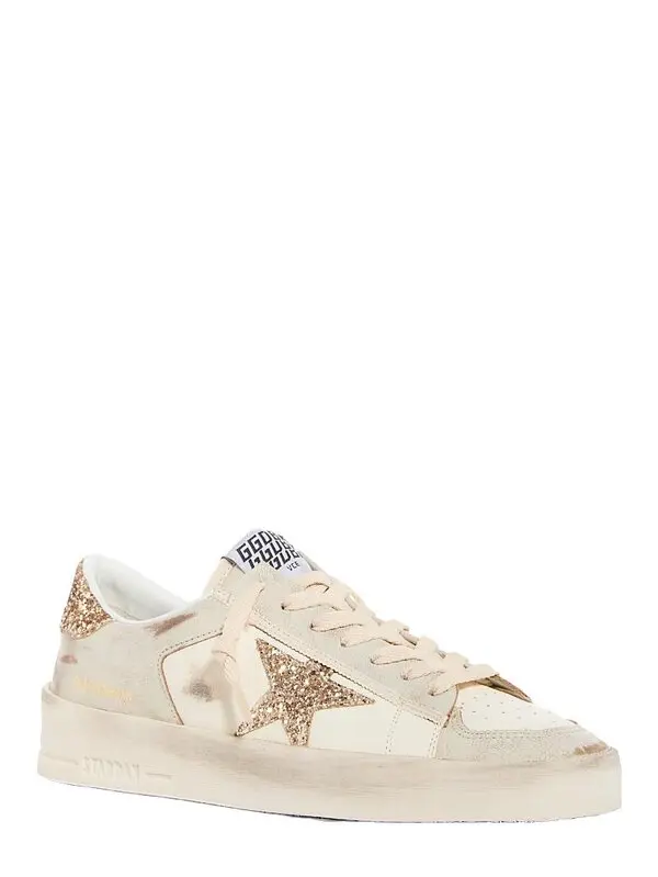 GOLDEN GOOSE Stardan Low Top Sneakers - White Ecru