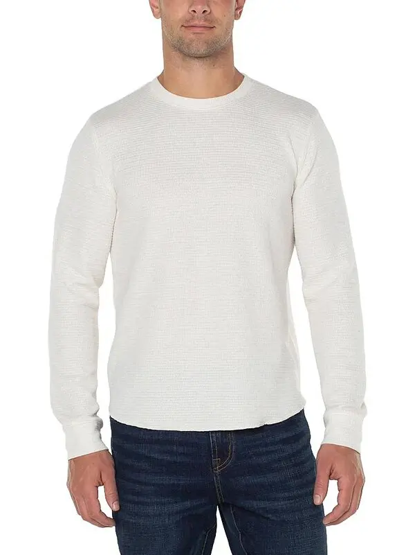 LIVERPOOL Long Sleeve Crewneck Sweater - Cream