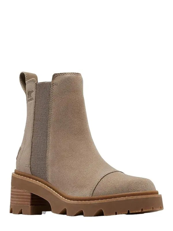 Sorel Joan Now Block Heel Chelsea Boots - Omega Taupe
