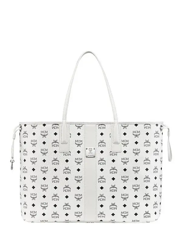 Mcm Liz Large Reversible Tote - White