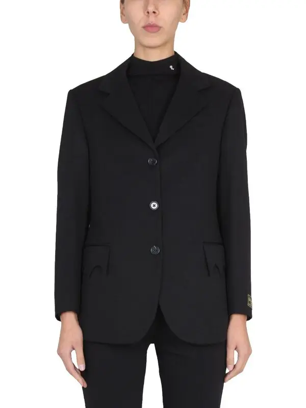 Raf Simons Single-breasted Jacket - Black