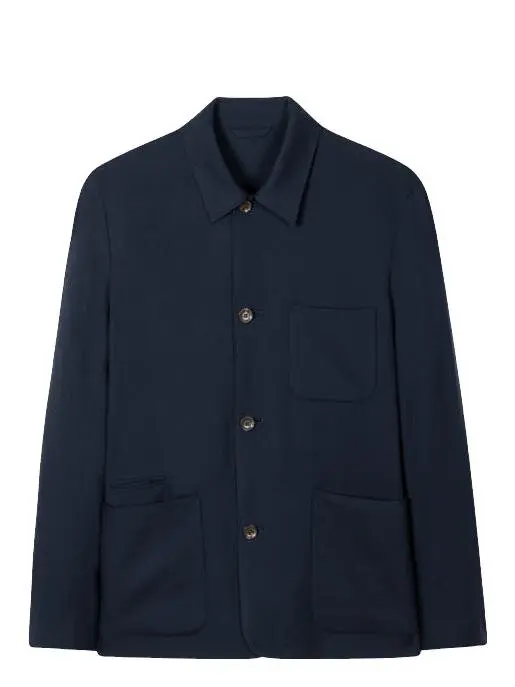 Paul Smith Two-ply Hopsack Work Jacket - Blue