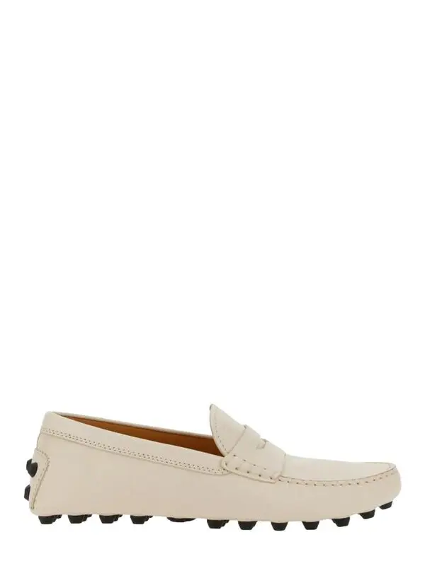 TOD'S Rubberized Moccasin - White