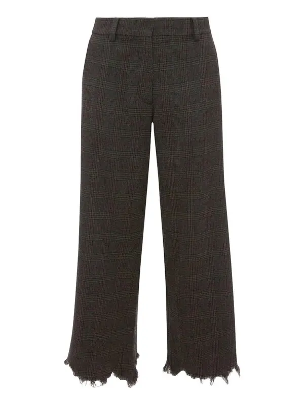 JW Anderson Distressed-effect Straight-leg Trousers - Grey