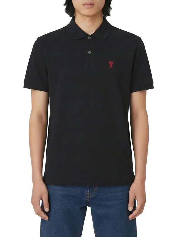 Ami Polo Shirt - Black