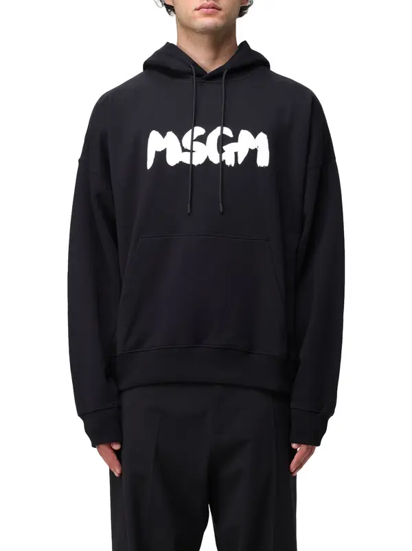 MSGM Cotton Sweatshirt - Black