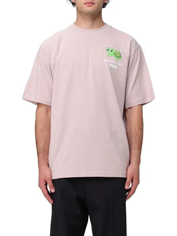 MSGM Cotton T-shirt - Beige