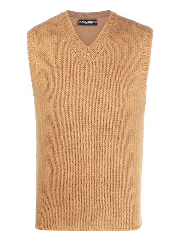 Dolce & Gabbana Virgin Wool-blend Jumper - Brown