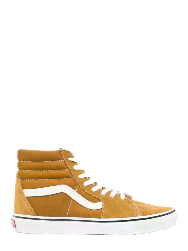 VANS Sk8-hi Logo-patch Sneakers - Yellow