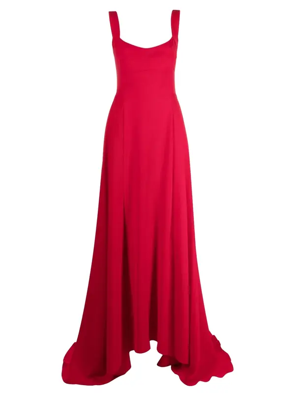 ATU BODY COUTURE Sleeveless Crepe Gown - Red