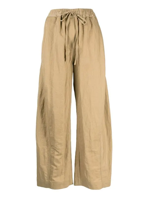 REJINA PYO Una Wide-leg Trousers - Neutrals